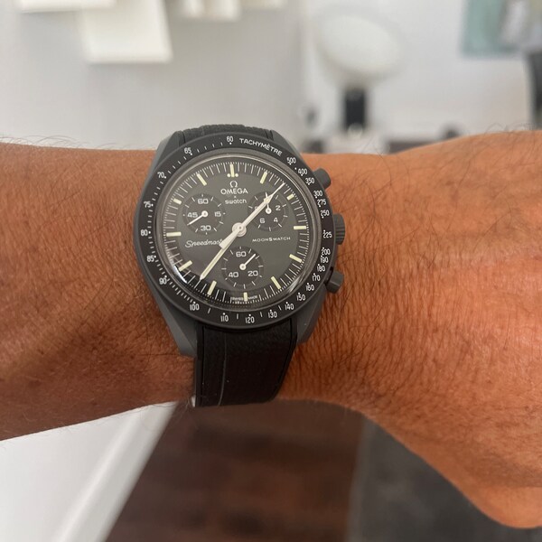 Moonswatch Strap High Quality Turquoise Blue Nylon | Omega X Swatch ...