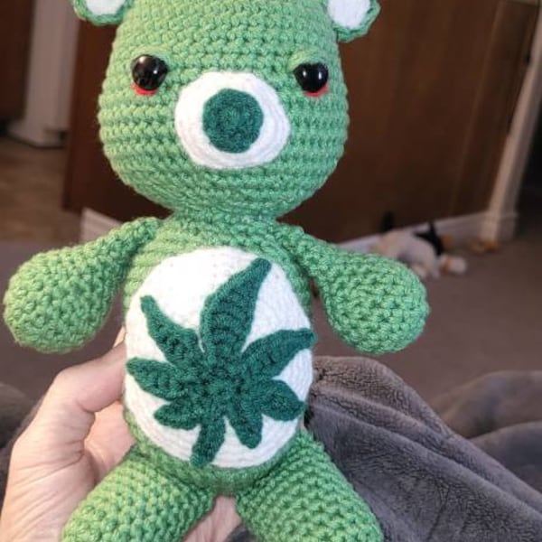 Crochet Stoner Bear Pattern With Accessory Bundle (PDF Pattern) - Etsy