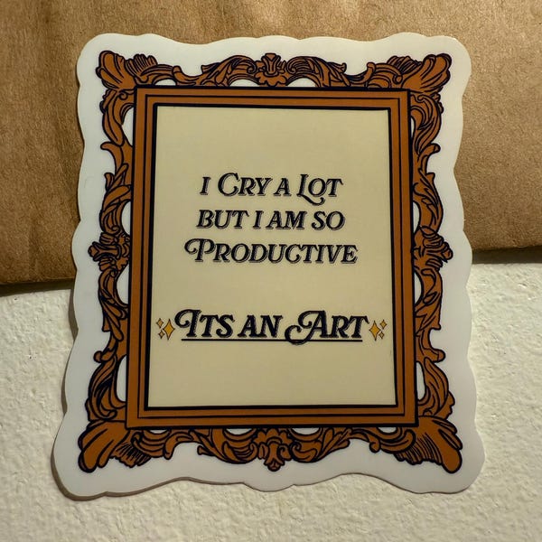 TTPD "i Can Do It With A Broken Heart" TS Sticker-"i Cry A Lot but I Am ...