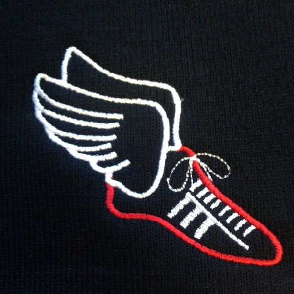 Track Shoe Applique Machine Embroidery Design - 4 Sizes - Instant ...