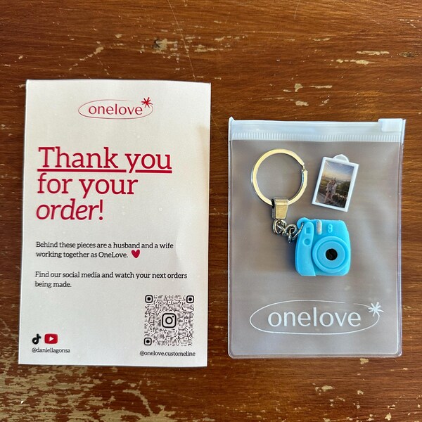 Mini Camera Keychain and Your Own Personalized Photo. Camera Keychain ...