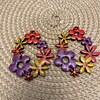 Retro Flower Drop Earring SVG - Glowforge - Etsy