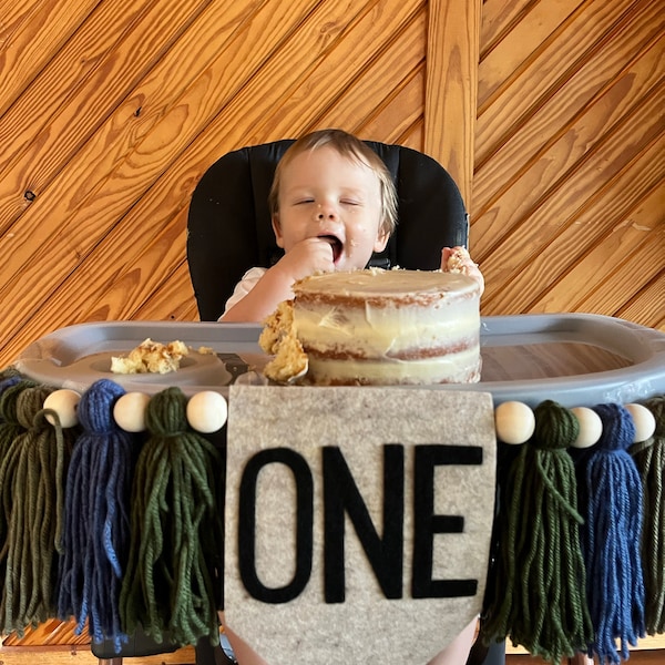 Smash Cake Banner, Custom First Birthday, Highchair Banner, Smash Cake ...