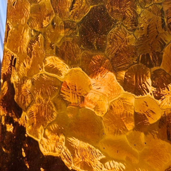 Wissmach Orange English Muffle Transparent Sheet Glass Panel - Etsy