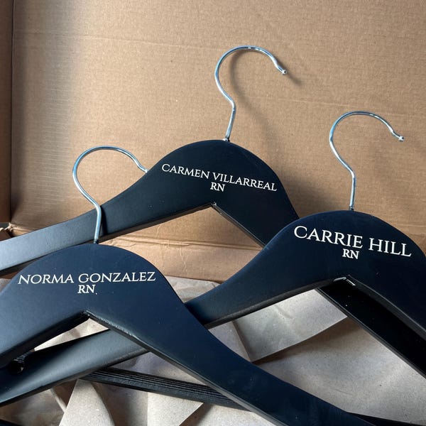 Personalized Bridesmaid Hangers, Wooden Engraved Hanger, Wedding Hanger ...