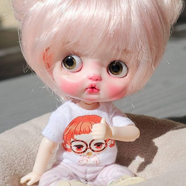 Fatiao - New OB11 Obitsu 11 Blythe 1/12 BJD Doll Canvas Lace-up Shoes ...