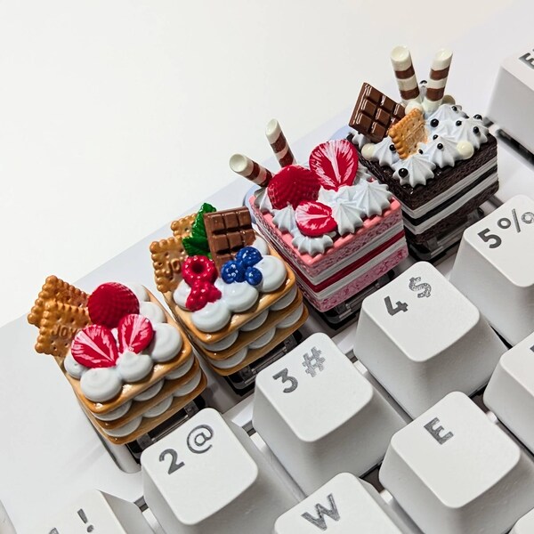 Jelly Cream Cookie Artisan Keycap | Cute Miniature Dessert Food Key for ...