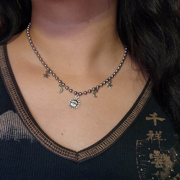 Set 4 Earring Set Jewelry Set Earring Bundle Blue Moon Hoops Crescent Moon Hoop Lock Earrings ...