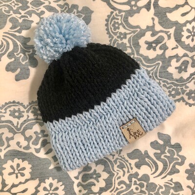 KNITTING PATTERN, Classic Double Brim Toque, Beanie Knitting Pattern ...