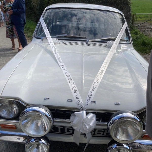 Plain Wedding Bonnet Bows | Plain Handmade Car Bonnet Bows | Car Bows ...