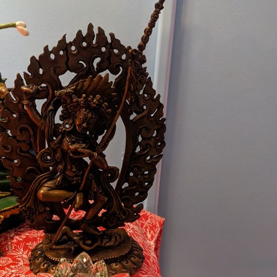 45 Cm Diameter, Traditional Tibetan Drum DHYANGRO for Buddhist Rituals ...