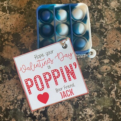 CUSTOM Hope Your Valentines Day is Poppin Digital Printable Pop It ...