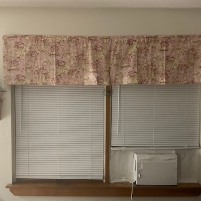 Shabby Chic Valance Roses Curtains Vintage Floral, Powder Pink, Teacup ...