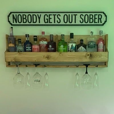 Rustic Drinks Rack, Wine, Vodka, Gin, Prosecco, Champagne, Drinks ...