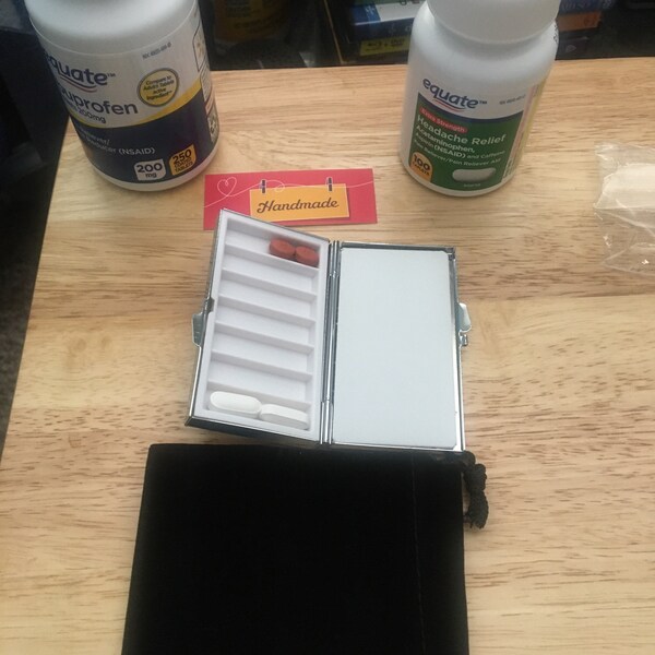 Personlized Pill Case, Custom Pill Case, Pill Case, 7 Day Pill Box ...