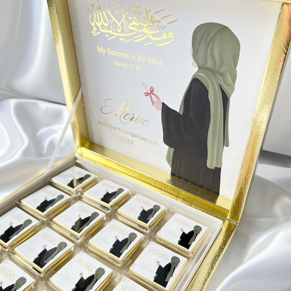 Hijabi Graduation Clip Art Illustration Islamic Clip Art Graduated ...