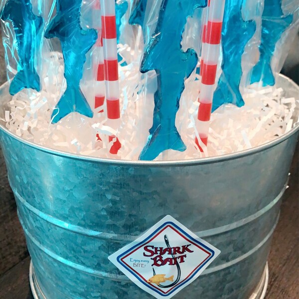 10 Shark Bite Attack Week Fish Ocean Lollipop Party Favor - Etsy