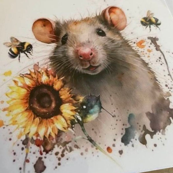 Birthday Rat Card - Etsy