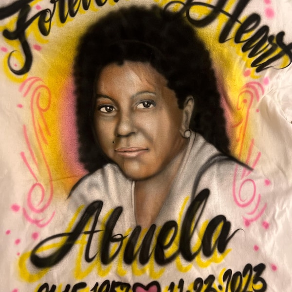 In Loving Memory | Rest in Peace | in Memory of Custom Airbrush Shirt ...