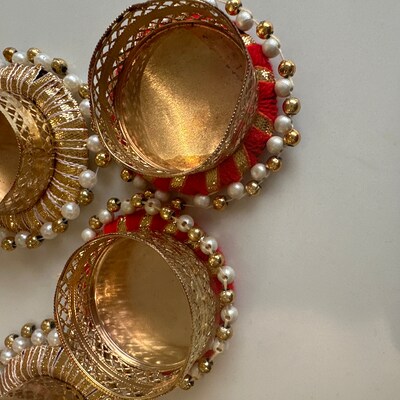 Diwali Gift Iron Lotus Diya Urli Set/urli With Stand/urli With Bowl ...