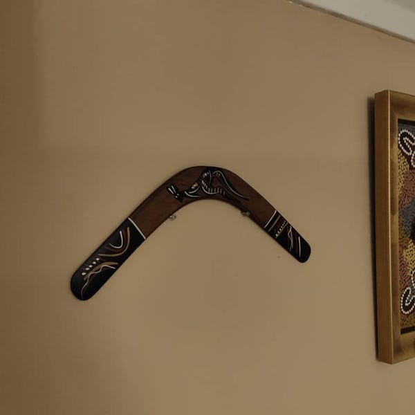 Returning Traditional Boomerang | Tracks Design |16 Inch | Choose Left ...