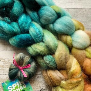 Mini Batts for Spinning and Felting 12 X 25g/0.88oz Merino Wool and ...