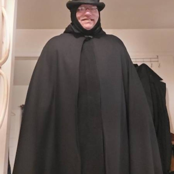 Peacock Blue Melton Pure WOOL Cloak Half Circle Cloak Hooded Cloak ...