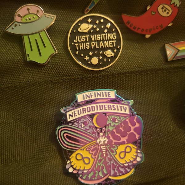 Infinite Neurodiversity Enamel Pin Badge for Neurodivergent Folks ...
