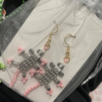 Beaded Possum Charm Keychain - Etsy