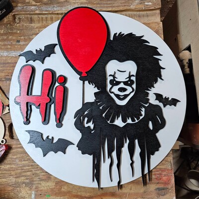 Horror Characters Door Sign Svg, Halloween Door Hanger Svg, Halloween ...