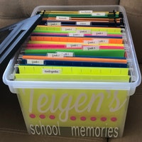 Printable Memory Box File Labels, Digital Download School Memories File ...