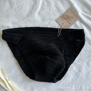 Striped Mens Swim Briefs, Crochet Mens Swimwear Bikini, Handmade Male ...