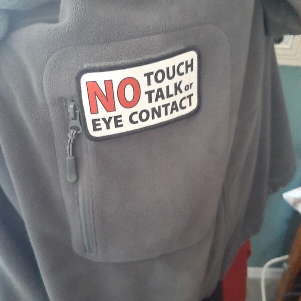 Do Not Distract Stop Sign Custom Clip-on Patch Double Sided Dog Patch ...