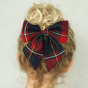 Fabric, Quebec Tartan Fabric, Navy and Red Plaid Fabric by the Yard ...