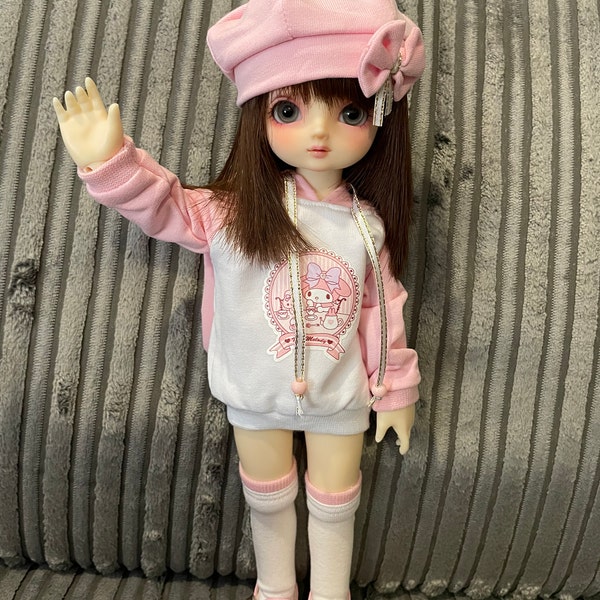 Yosd Cartoon Hoodie & Pumpkin Hat for 1/6 BJD Doll Clothes Neo Blythe ...