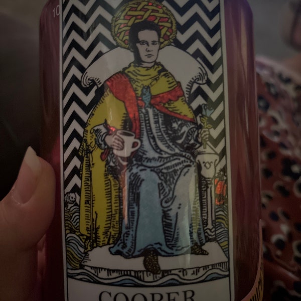 Agent Cooper Twin Peaks Tarot Sticker Twin Peaks Sticker Agent Dale ...