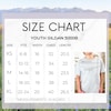Gildan 5000B Youth Size Chart, Unisex Gildan G5000B Size Chart, Gildan ...