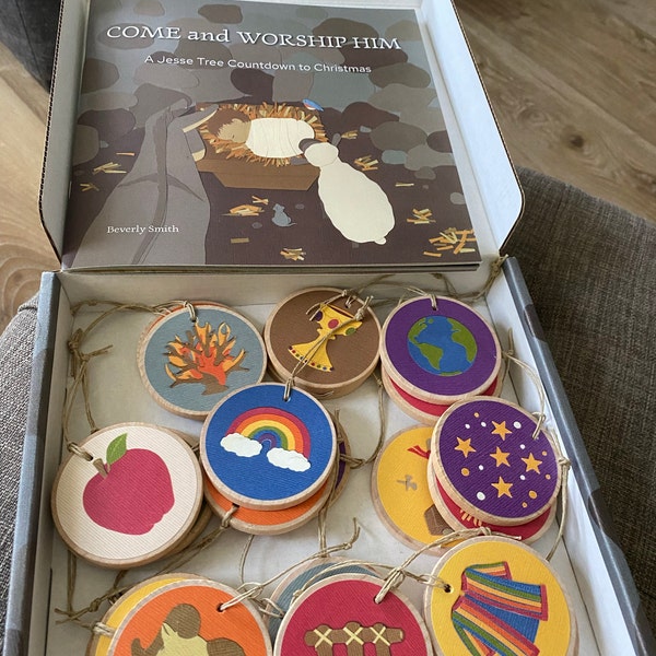Jesse Tree Ornaments for Advent Gift Set With Book - Etsy