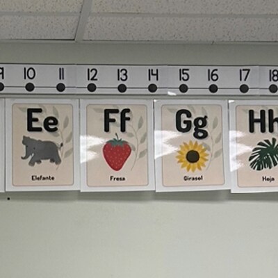 Groovy Bulletin Board Lettering Pack Editable SPOTTY PASTEL - Etsy