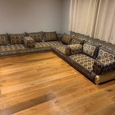 Mesopotamian Hand-stitched ARABIC Oriental Seating Majlis Floor Seating ...