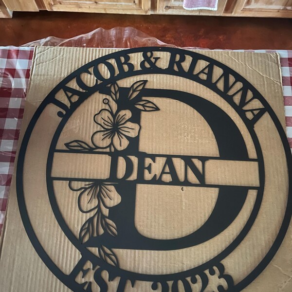 Custom Metal Family Crest Sign / Family Crest / Metal Family Crest ...