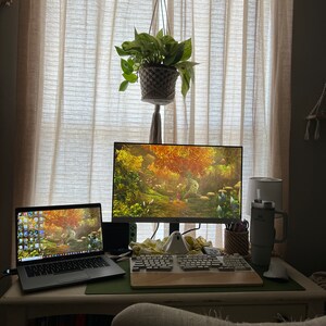 Felt Desk Mat Green, Custom Size Desk Pad Green, Felt Extended Mouse ...