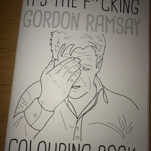 Gordon Ramsay Colouring Book - Etsy