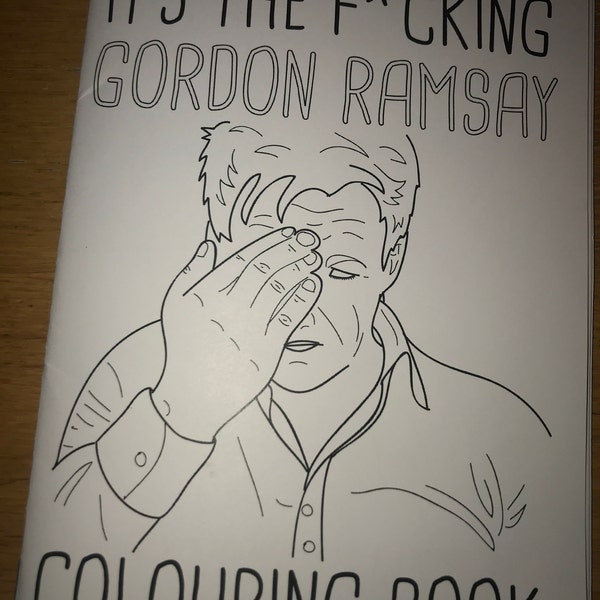 Gordon Ramsay Colouring Book - Etsy