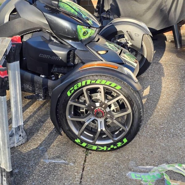 Motorcycle Tire Lettering RACING Tyre Lettering Permanent Stickers ...