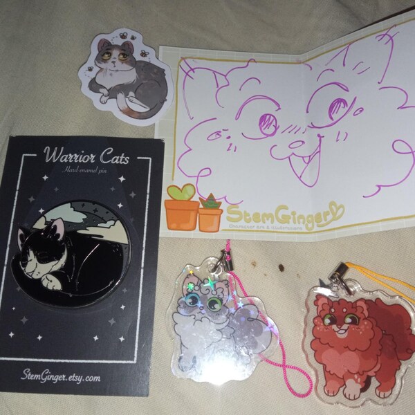 Warriors Cute Cat Art Print the New Prophecy - Etsy