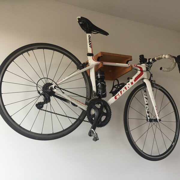 The D-town Bike Shelf™ // Bike Rack // Bike Wall Mount // Reclaimed ...