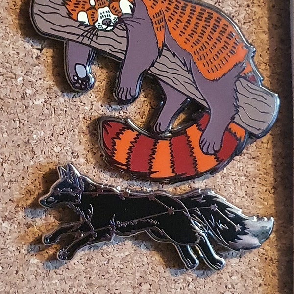 Red Panda Hard Enamel Pin Badge - Etsy