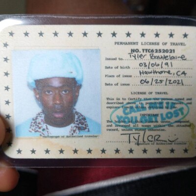 Tyler the Creator Call Me If You Get Lost Id Double Sided Laminated ...