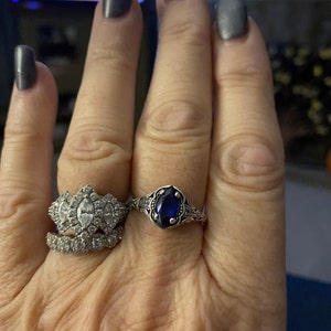 Vintage Sterling Silver Heart & Wings Ring Size 9 | Etsy